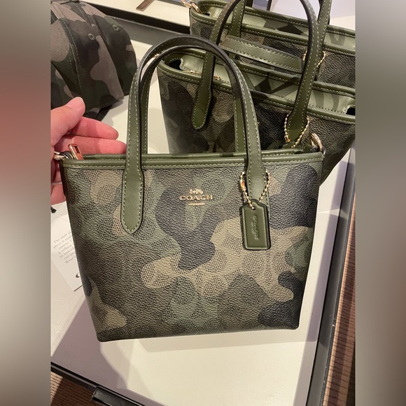 Coach | Bags | Nwtcoach City Mini Tote Bag In Signature Camo Print ...